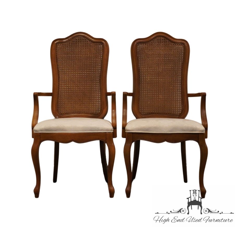 Set of 2 THOMASVILLE FURNITURE Tableau Collection Country French Cane ... Set of 2 THOMASVILLE FURNITURE Tableau Collection Country French Cane ...
